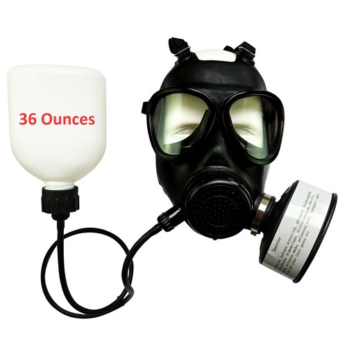 KYNG Gas Mask Respirator CBRN Face Mask w/NBC Sealed 40mm FILTER BOTTLE ...
