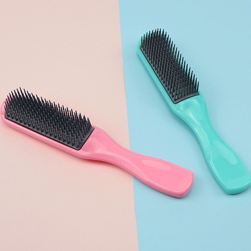 Plastic Scalp Massage Comb Candy Color Hairdressing Comb Nine Row Comb ...