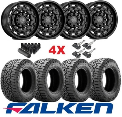 ARSENAL SAND BLACK WHEELS RIMS TIRES FALKEN 225 65 17 FIT TOYOTA RAV4 ...