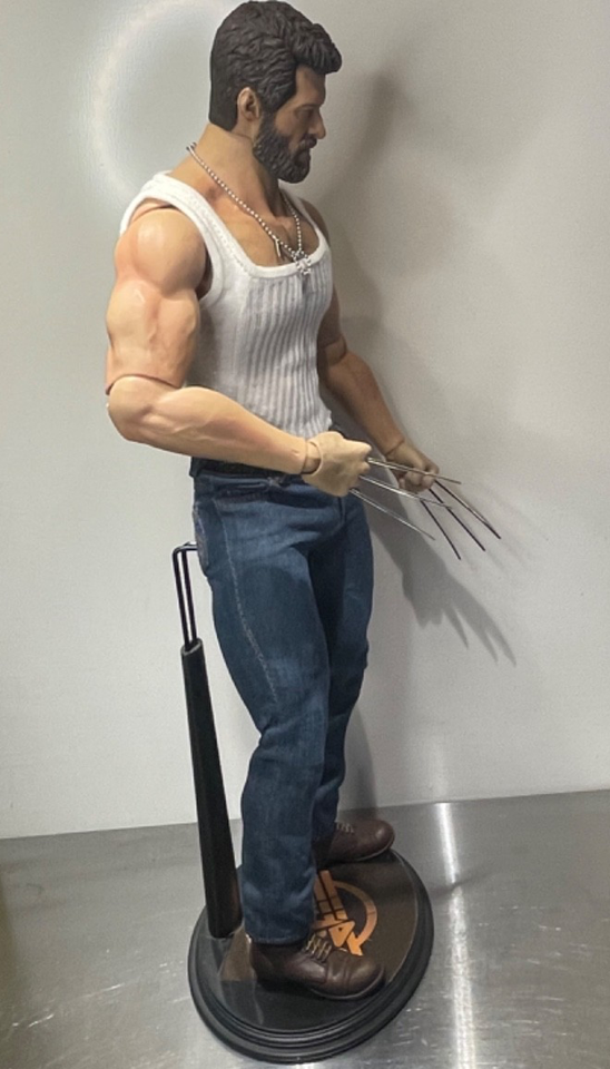 1:6 Custom Logan Wolverine 12" Figure & Stand WorldBox Muscle Body ...