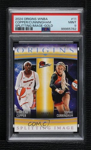 2024 Panini Origins WNBA Gold /10 Kahleah Copper Sophie Cunningham PSA ...