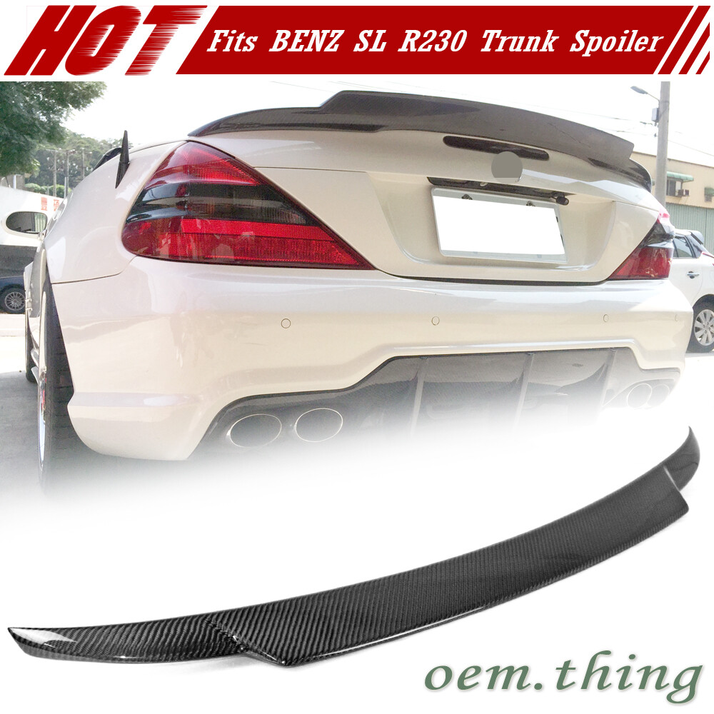 SL550 SL600 2011 Fit FOR Mercedes Benz SL R230 2DR Trunk Spoiler V Look ...