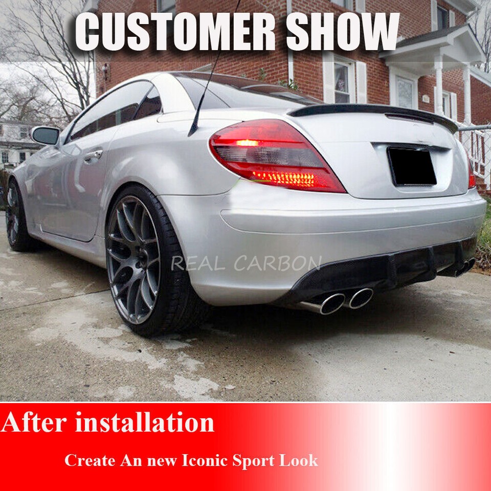 Fits Mercedes Benz SLK Class R171 2004-11 Rear Bumper diffuser Lip ...