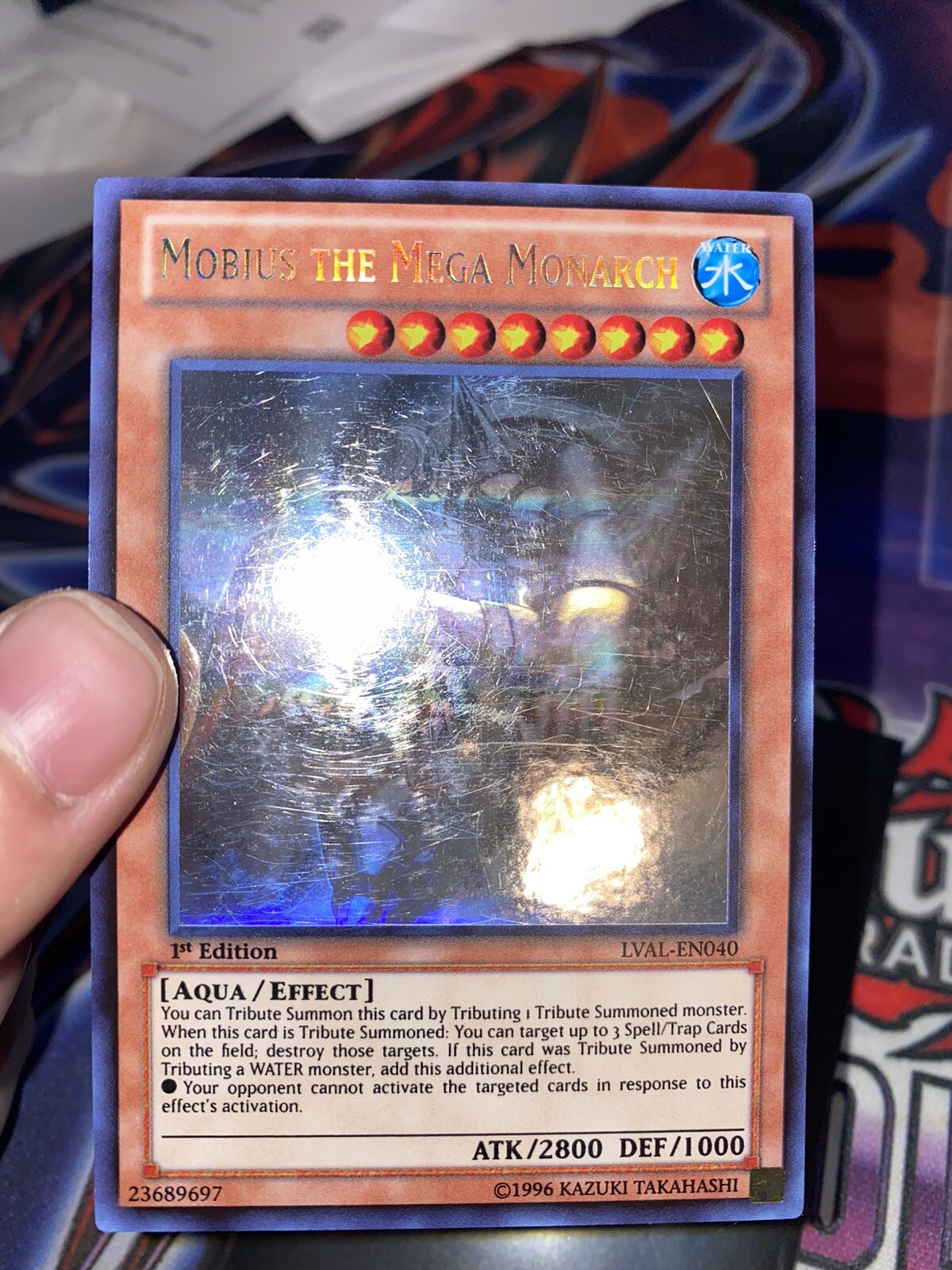 Yugioh! Mobius the Mega Monarch - LVAL-EN040 (1st Edition Ghost Rare ...