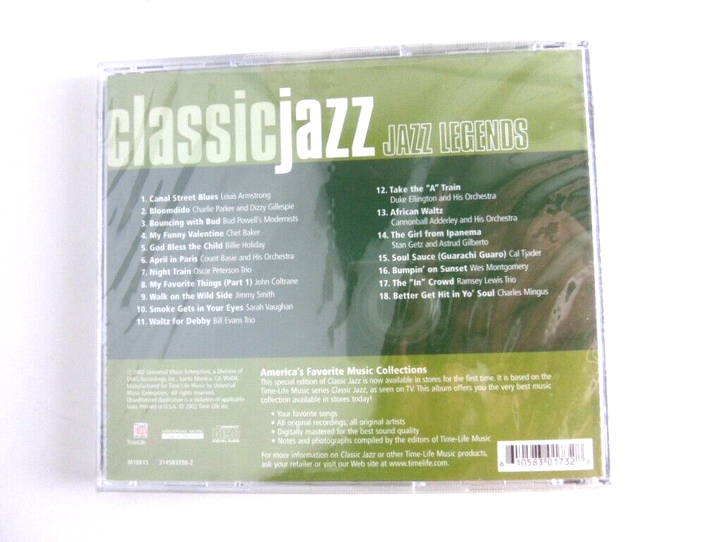 Classic Jazz: Jazz Legends [Single Disc] by Various Artists (CD, Aug ...