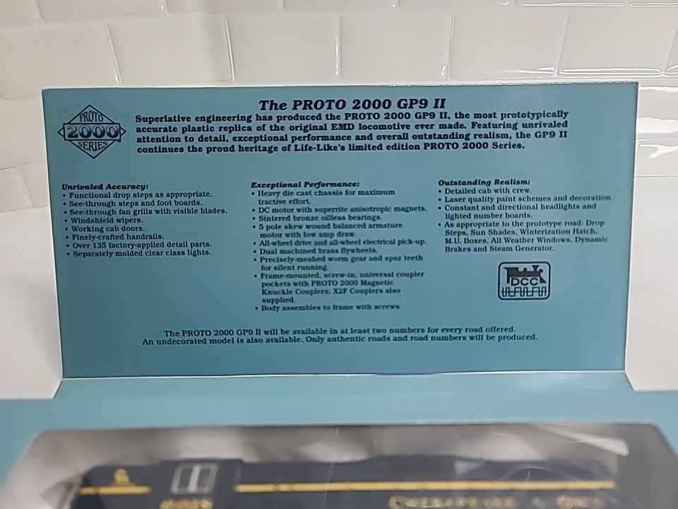 Proto 2000 HO 23604 C&O 6018 EMD GP9 II Diesel Loco DCC Ready NIB Chesapeake | eBay