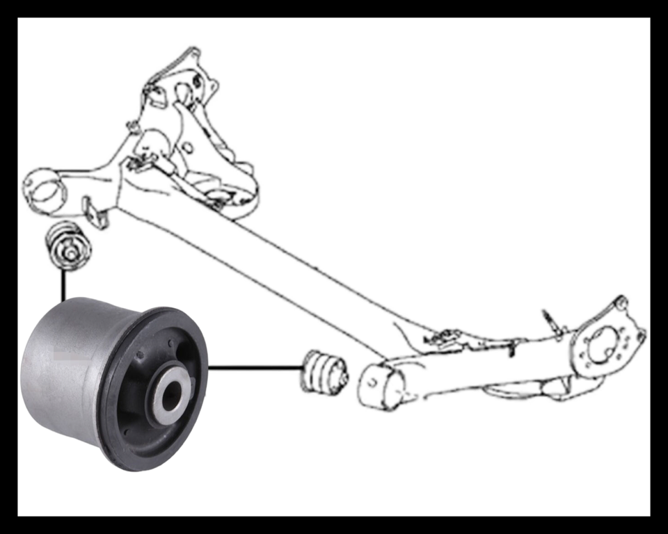 REAR AXLE BEAM BUSHING FOR 2012-2014 TOYOTA PRIUS V 2008-2015 SCION xB ...