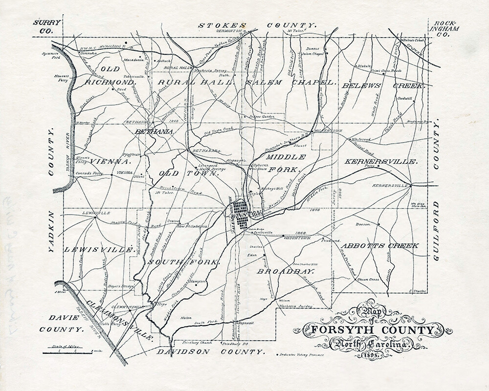 Forsyth County North Carolina Map Winston Salem | North Carolina, Map,