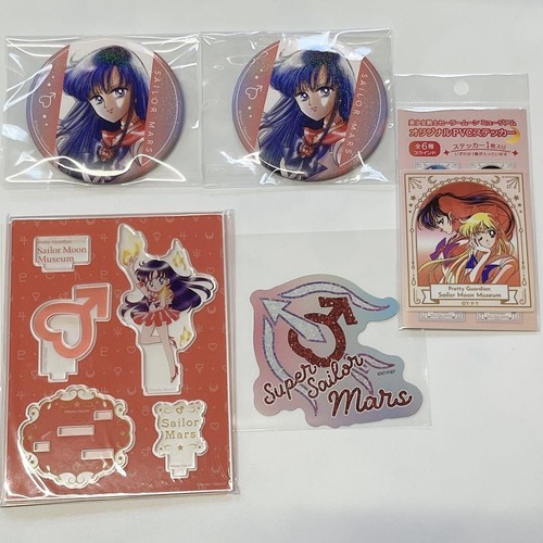 Sailor Moon Mars Acrylic Stand Can Badge Sticker Set Official ...