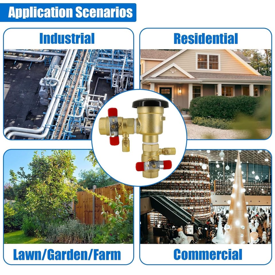 3/4" 720A Pressure Vacuum Breaker Assembly,Brass Irrigation Backflow Preventer | eBay