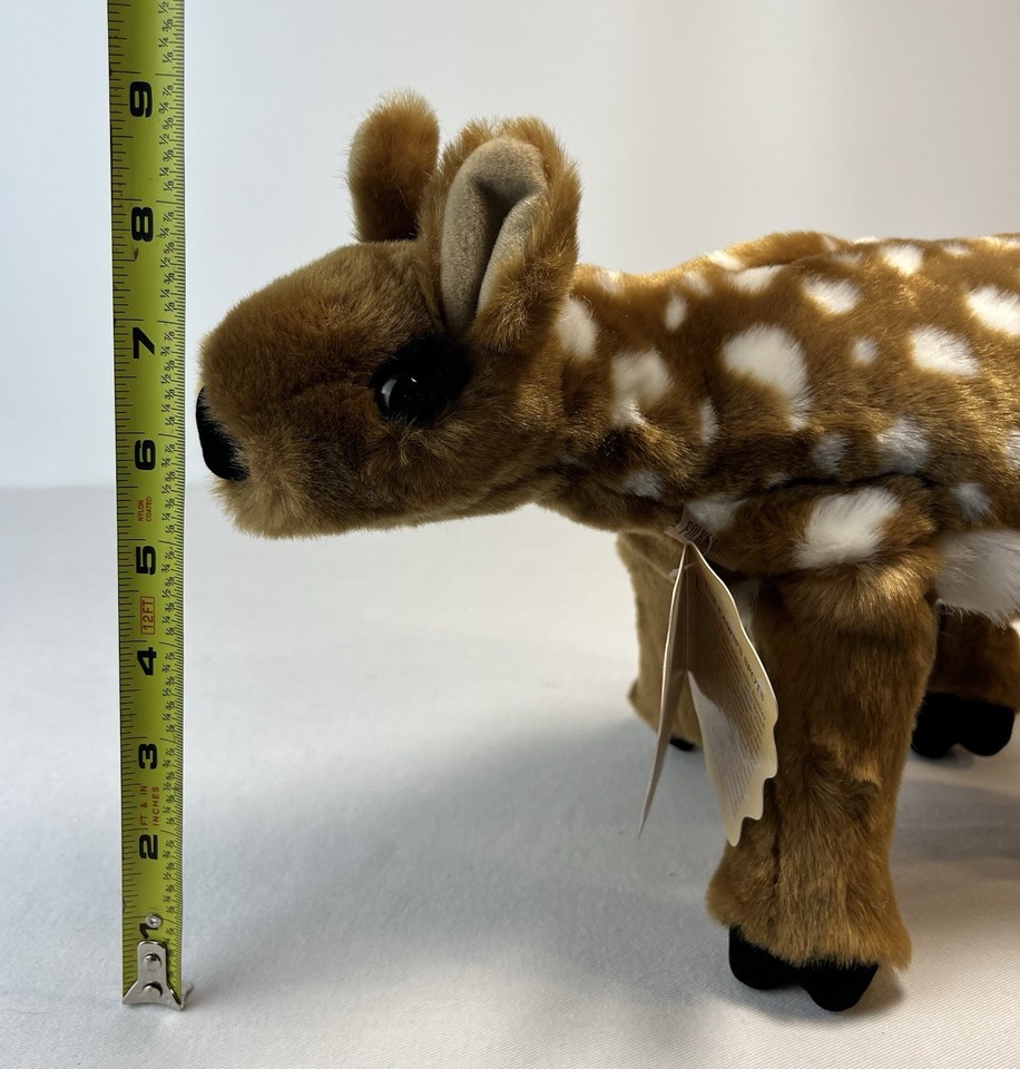 Folkmanis Baby Deer Fawn Plush Hand Puppet Stuffed Animal Brown White ...
