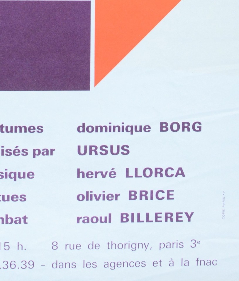 PHEDRE EURIPIDE RACINE DENIS LLORCA POSTER THEATRE CARRE THORIGNY PARIS ...