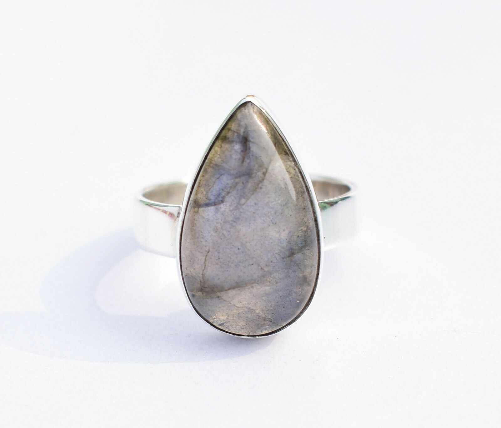 Solid 925 sterling Silver Pear Shape Labradorite Gemstone Handmade ...