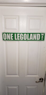 One Legoland Way Aluminum Street Sign @2011 LEGO SIGN 5in X 24in New | eBay