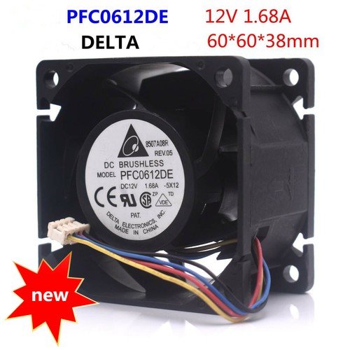 Delta DELTA PFC0612DE-5X12 12V 1.68A 6038 high speed server fan | eBay