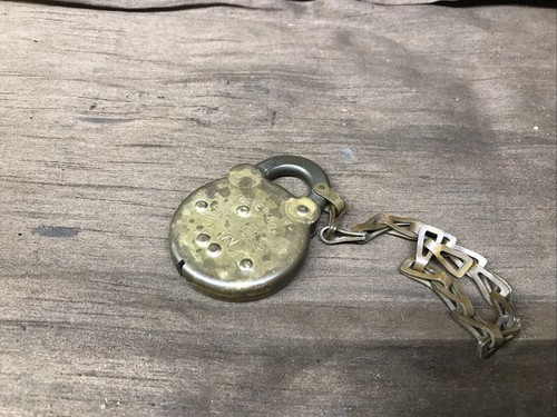 Vintage Old Street Letter Post Office Padlock No Key | eBay