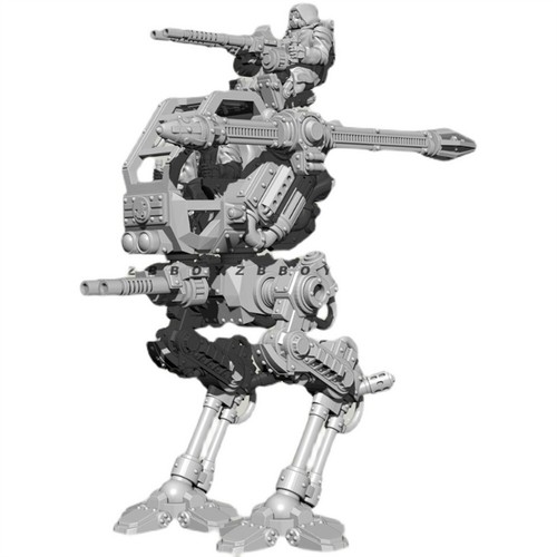 1/35 H120mm resin figures model Battle Patrol Mech Warrior unassembled ...