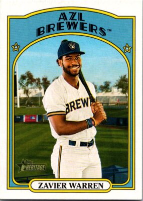 2021 Topps Heritage Minor League#6Zavier Warren | eBay