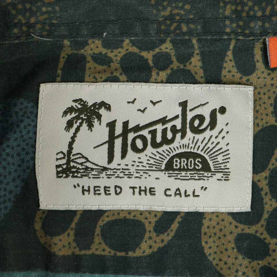 HOWLER BROTHERS BROS WILD PRINT SS CAMP SHIRT MEN’S LARGE | eBay