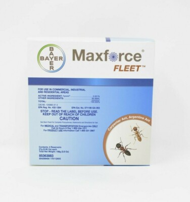 Bayer Maxforce Fleet Ant Gel Fipronil 4 tubes x 27 grams Carpenter ...
