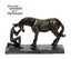 Dekofigur Pferdfigur Statue aus Polyresin Skulptur Bronze Liebe ...