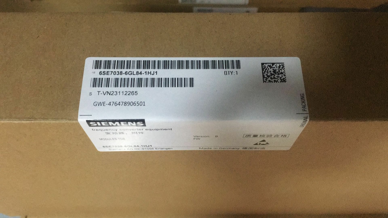 Siemens 6SE7038-6GL84-1HJ1 6SE7 038-6GL84-1HJ1 SCR trigger board ...