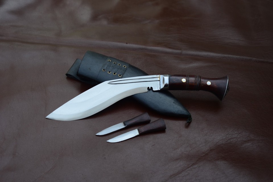 8 inches Gurkha Blade Kukri Jungle-Machete Knives-Full Tang-Knife-Small ...