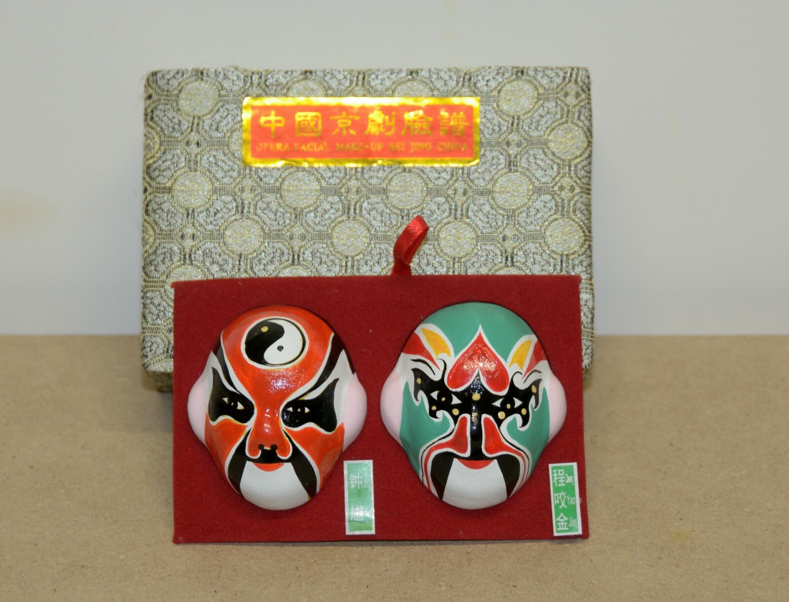 vintage (2) Chinese Beijing Opera Facial Makeup with box | eBay