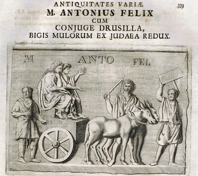 Marcus Antonius Felix, Roman Procurator of Judea -1696 Beger Engraving ...