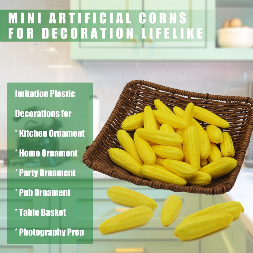 Artificial Vegetables Corn for Decoration Lifelike Fake Corns Imitation ...