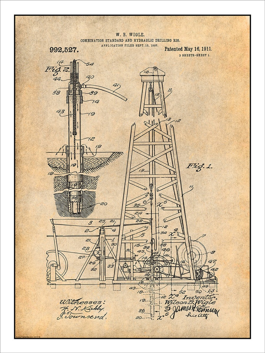 Oil Drilling Derrick Drawing 1941 Offshore Oil Drilling Rig Patent