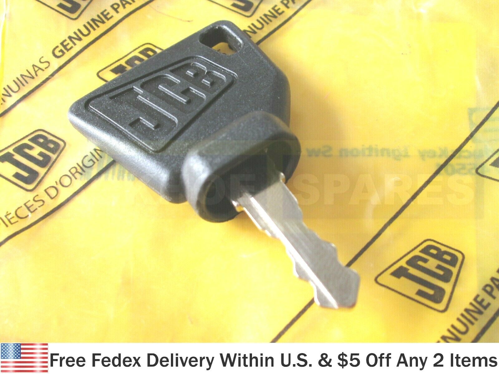JCB PARTS - GENUINE JCB IGNITION KEY 4 PC. (PART NO. 701/45501 331/ ...
