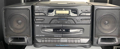 JVC PC-X110 Boombox Portable CD FM AM Dual Cassette VTG 1994 1990 ...