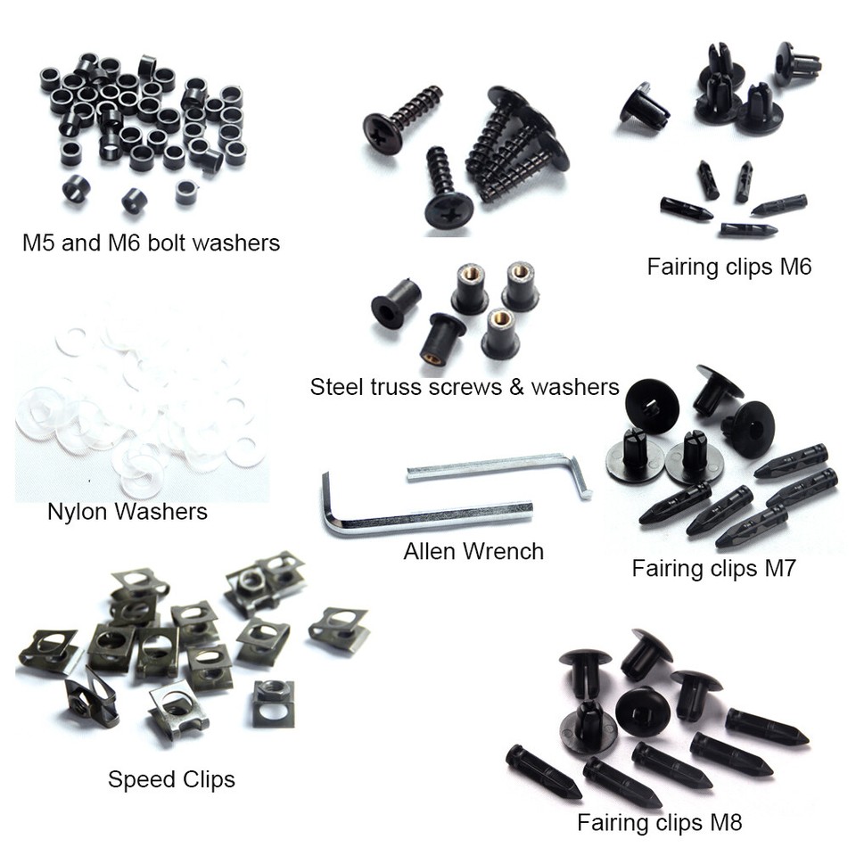 Motorcycle Complete Fairing Bolts Nuts Bodywork Screws Kit For Ducati ...