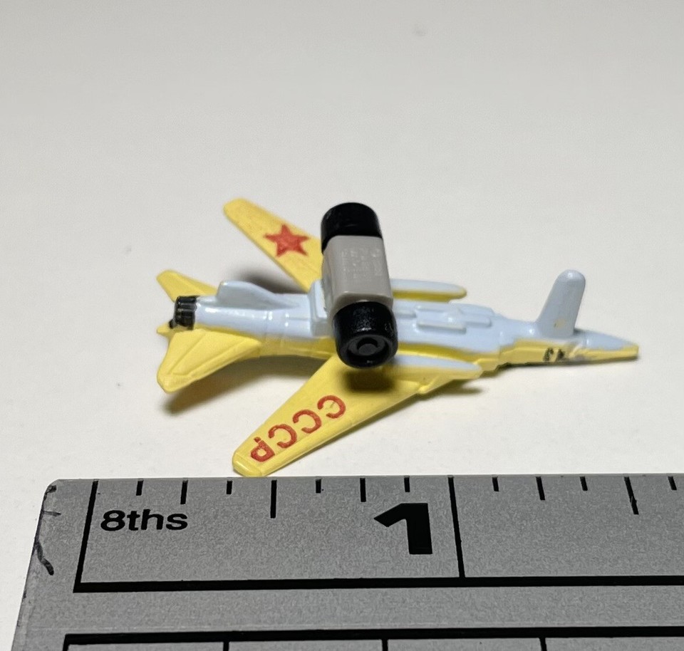 Funrise 1988 Micro Machines CCP Soviet Fighter Jet Military Army Yellow ...