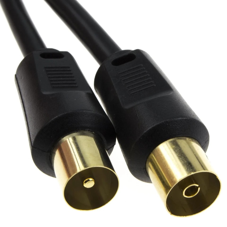 0.5/1m/2m/3m/5m/10m RF Extension Lead Freeview TV Aerial Cable ...