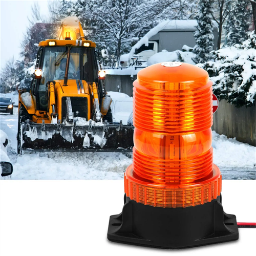 30 LED Beacon Strobe Light Amber Yellow Forklift Rooftop Safety Warning ...