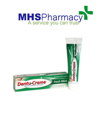Dentu-creme fresh mint denture cleaning toothpaste dentu creme 75ml ...