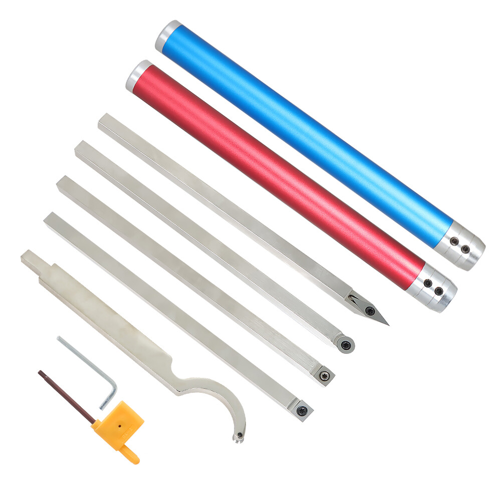 7 Pack 20 Inch Full Size Wood Turning Tools Carbide Lathe Tool Set With ...