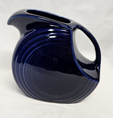 Fiesta Ware Large Disk Water Pitcher 7.25” Tall - Cobalt Blue Large 64 ...