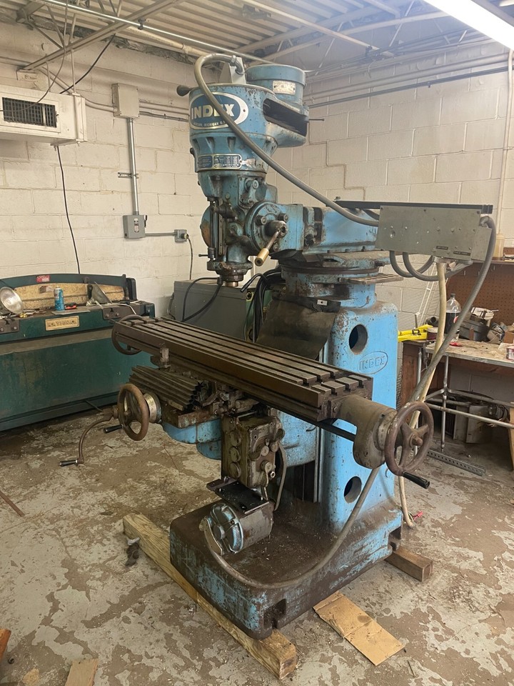 Index 1 HP vertical milling machine power feed in X and Z mechanical ...