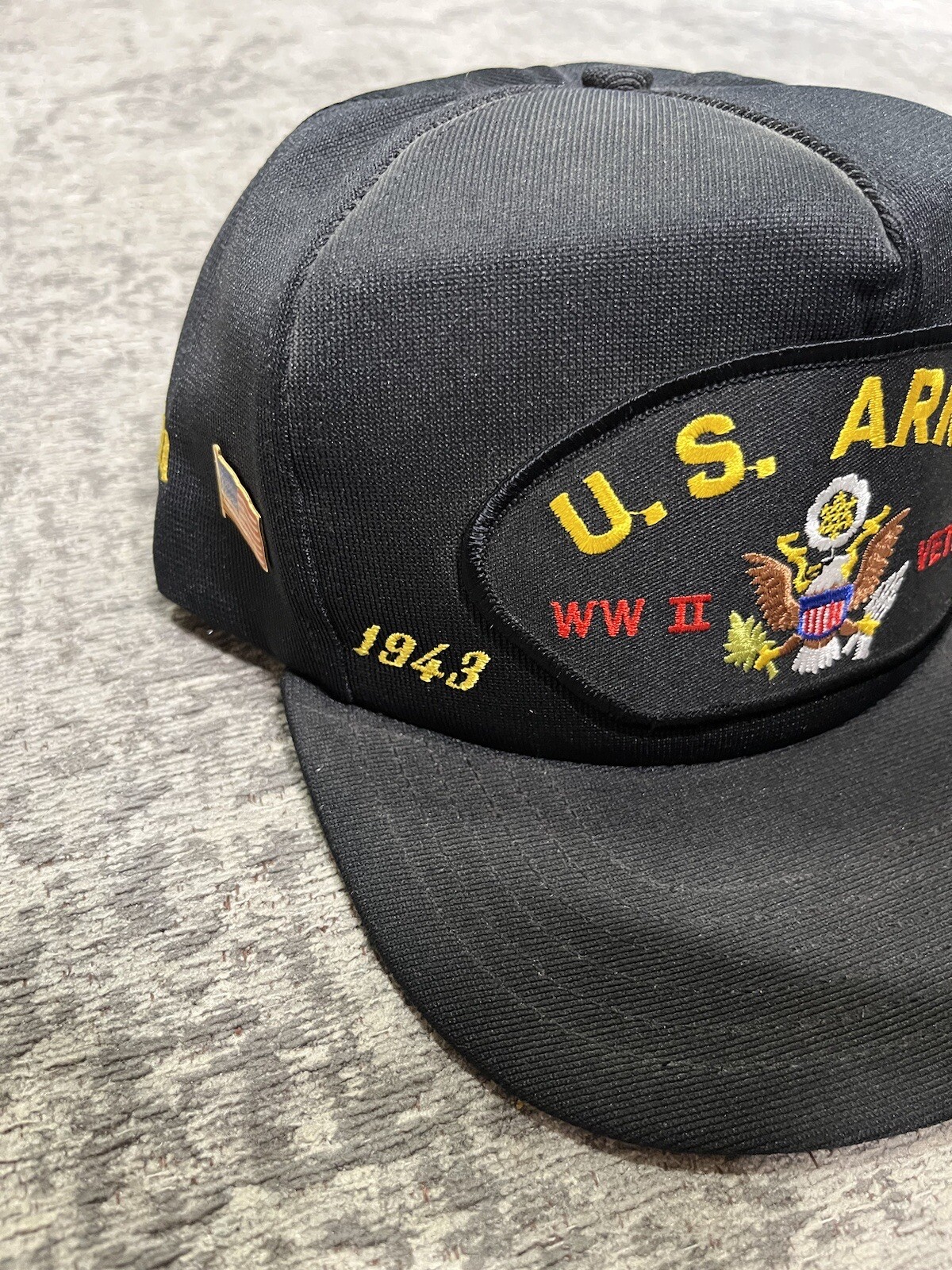 WW2 World War II Veteran U.S. Army Normandy Snapback … - Gem
