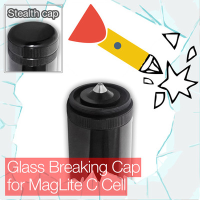Stealthy Glass Breaking End Tail Cap for MagLite C Cell Torch ...
