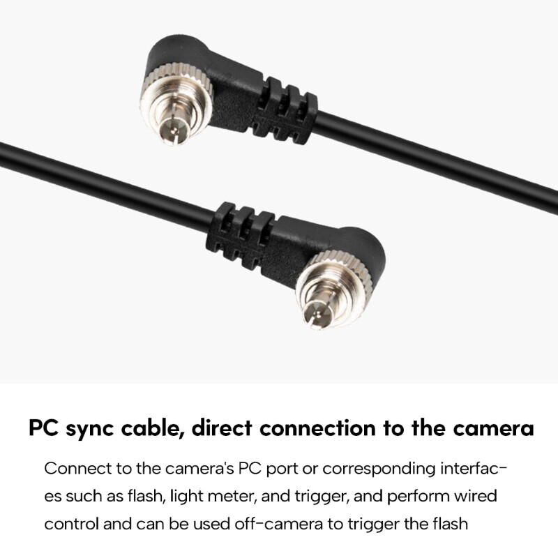 Camera Flash Sync Cable, Extended Coiled Wire with Screw Lock for Flash ...