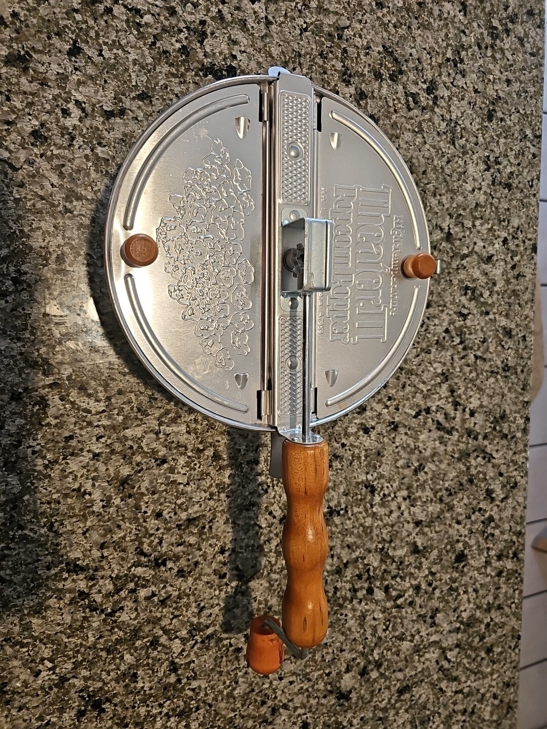 High Temperature Theater II Popcorn Popper Aluminum Stovetop Pot Hand ...