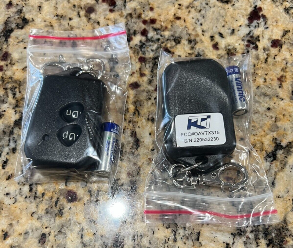 KTI KWR-003 Wireless Remote for KTI Hydraulic Pumps + (2) XTRA REMOTE 2 ...