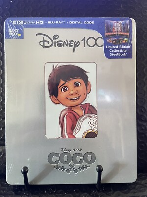 COCO (4K UHD + BLU-RAY + DIGITAL* - DISNEY 100 EXCLUSIVE STEELBOOK ...