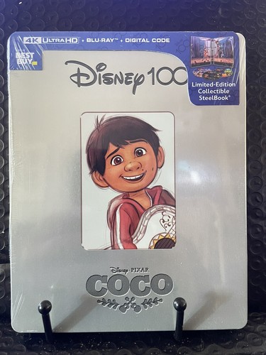 COCO (4K UHD + BLU-RAY + DIGITAL* - DISNEY 100 EXCLUSIVE STEELBOOK ...