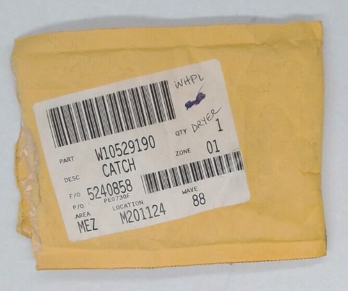 NEW OEM Whirlpool W10610880 Dryer Door Catch L-033 | eBay