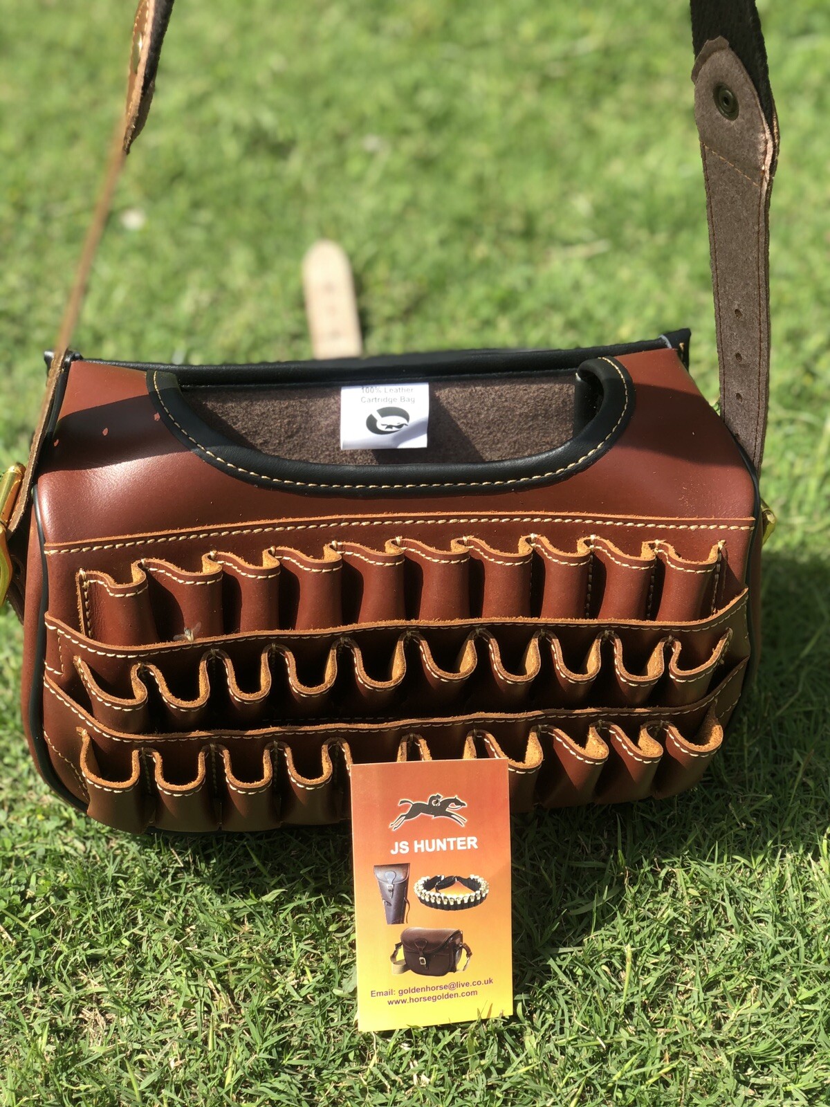 New Leather Loaders Cartridge Bag With Beautiful Design Attached Brass ...